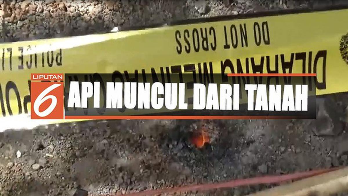 Semburan Api Muncul dari Dalam Tanah di Permukiman Warga Sragen - News ...