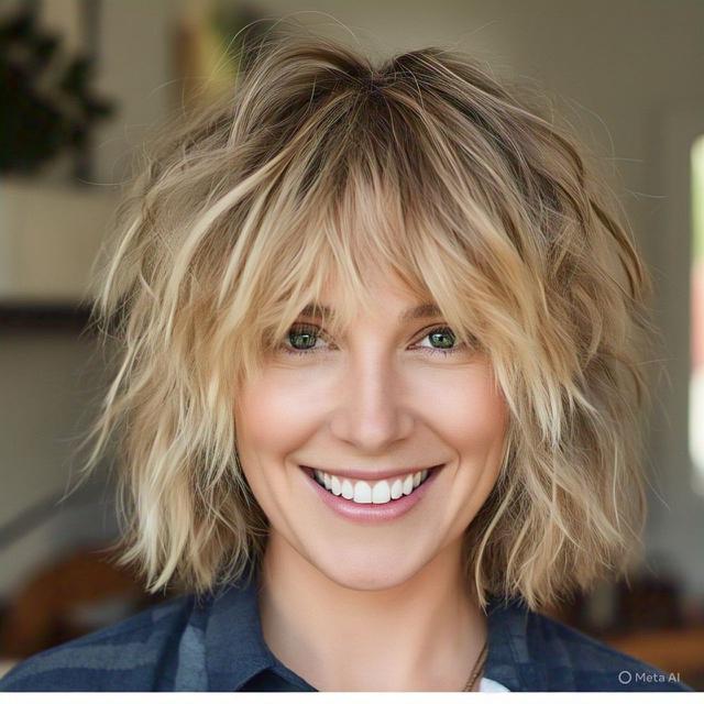 10 Model Rambut Layer Sebahu untuk Wajah Bulat, Tampil Lebih Tirus