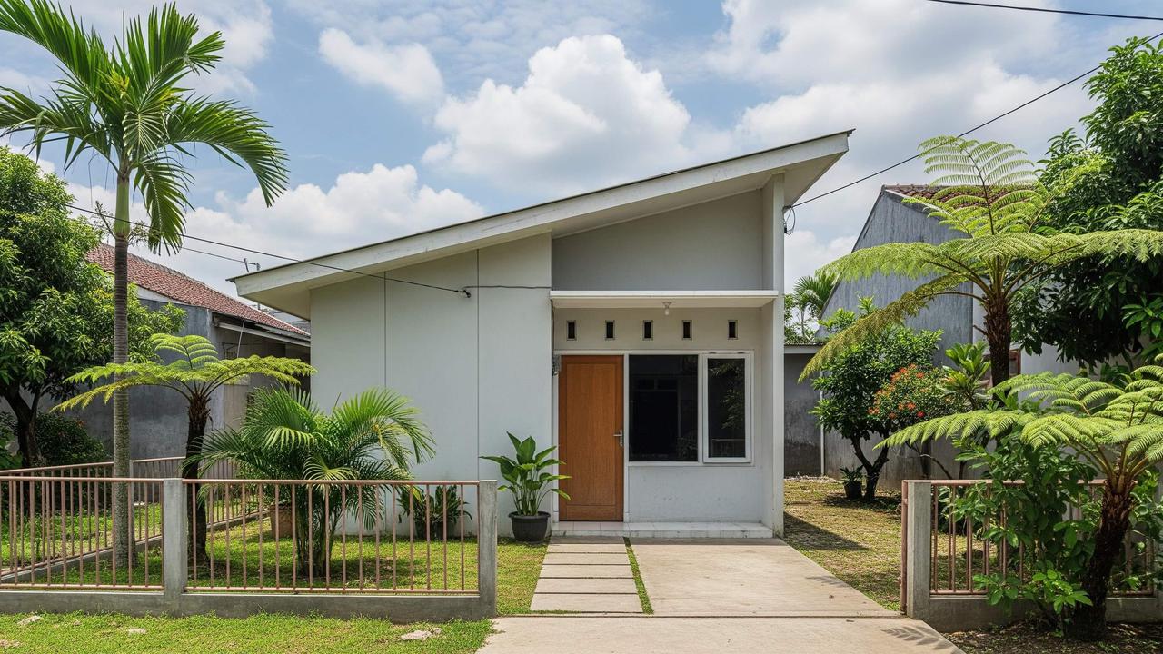8 Model Rumah Sederhana dengan Atap Miring ke Belakang, Minimalis dan ...