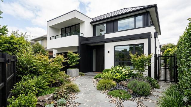7 Gambar Rumah Minimalis Cat Hitam Putih yang Bikin Hunian Terlihat ...