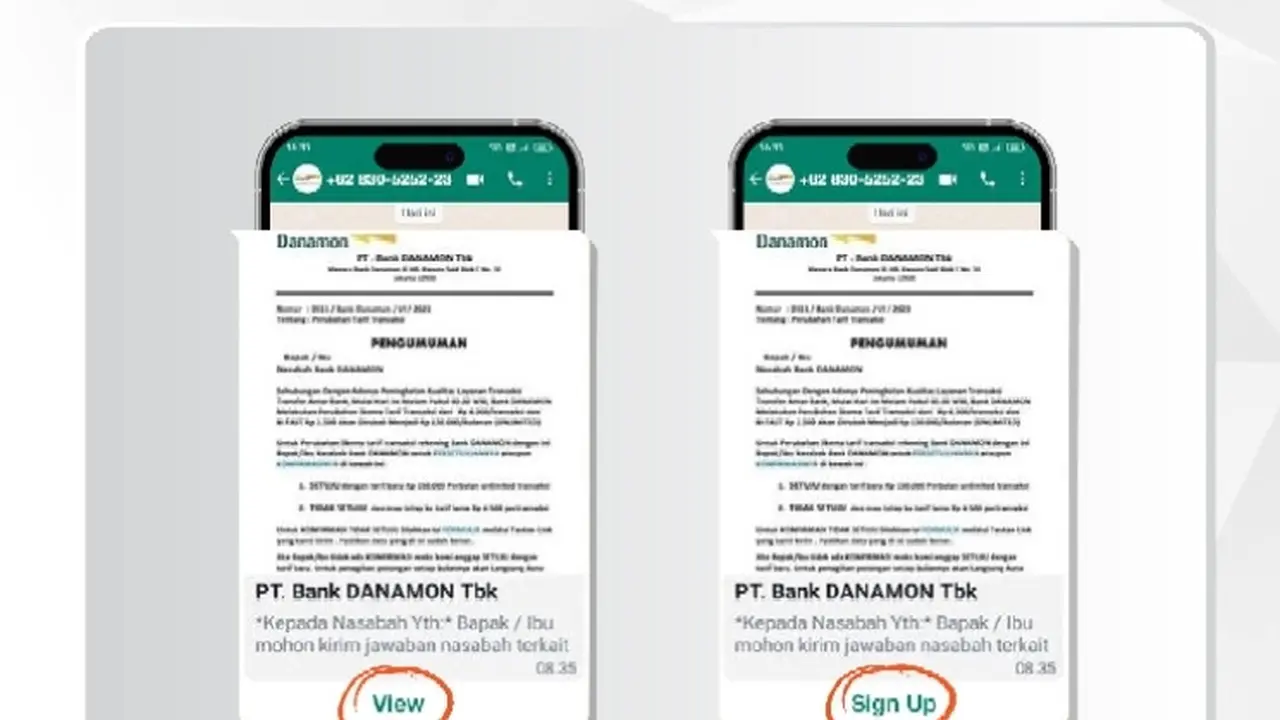 Waspada Modus Penipuan Biaya Transaksi atau Biaya Transfer Danamon - Bisnis Liputan6.com