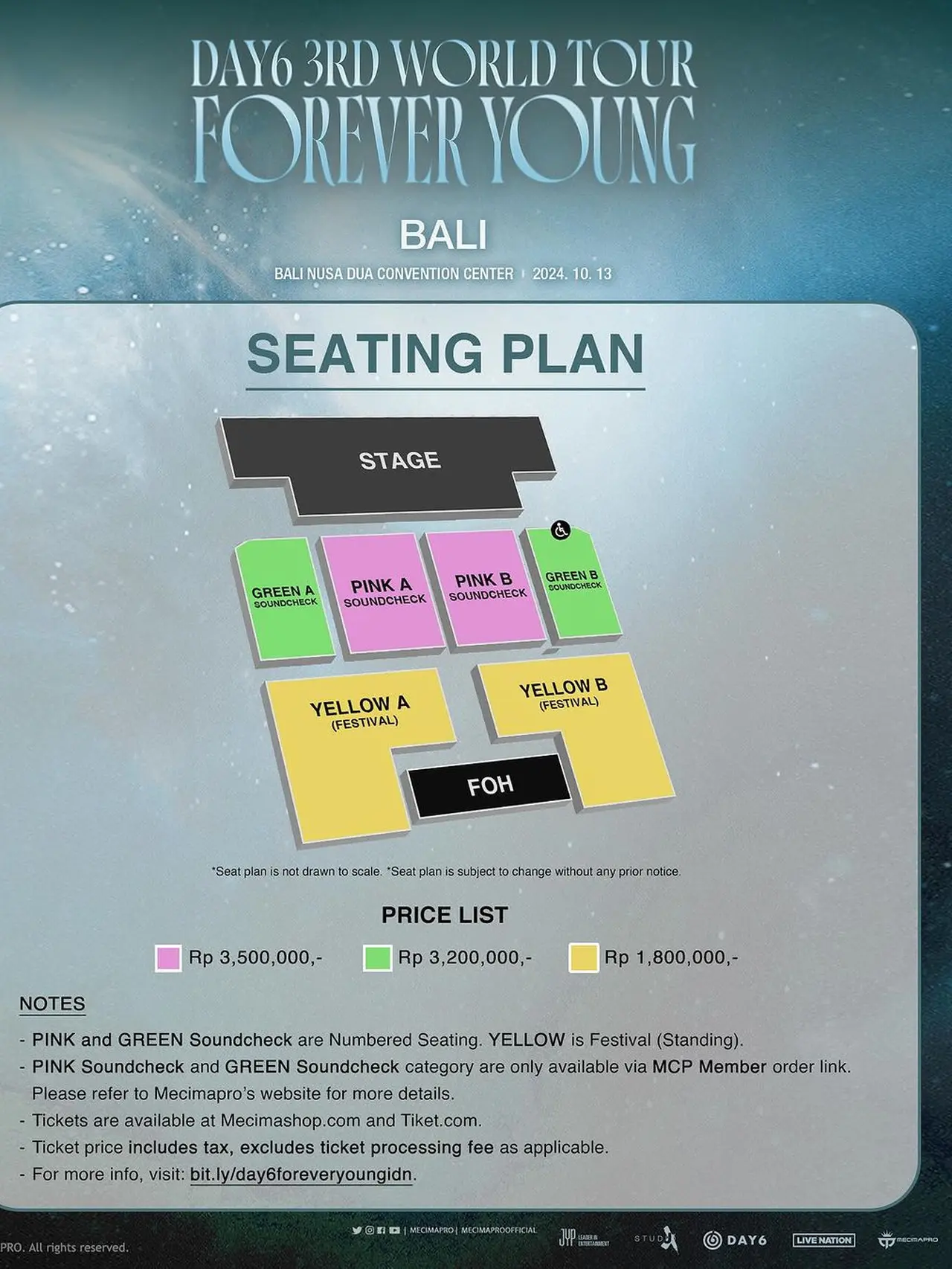 Seatplan dan Harga Tiket Konser DAY6 di Indonesia, Siap-Siap Ketemu ...