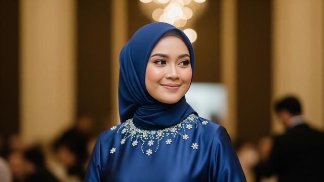 8 Model Gamis dengan Payet Swarovski untuk Acara Formal, Pilihan Elegan ...