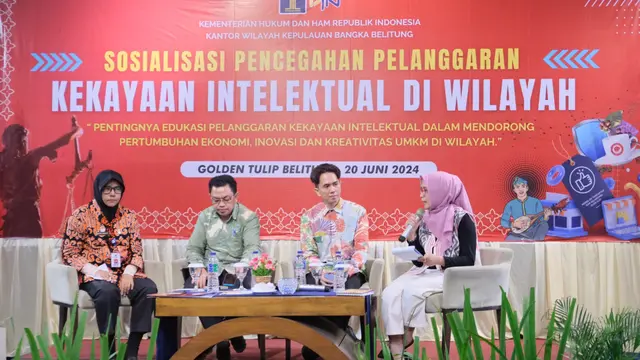 Kemenkumham Ajak Masyarakat Laporkan Pelanggaran Kekayaan Intelektual di Babel - Regional ...