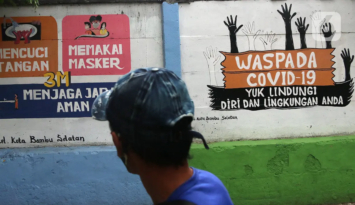 FOTO: Mural 3M Ingatkan Masyarakat Akan Protokol Kesehatan - Foto ...