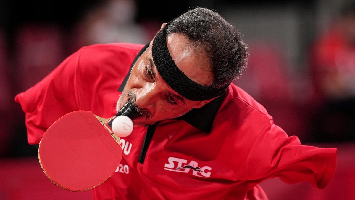 FOTO: Aksi Atlet Tenis Meja Asal Mesir di Paralimpiade Tokyo