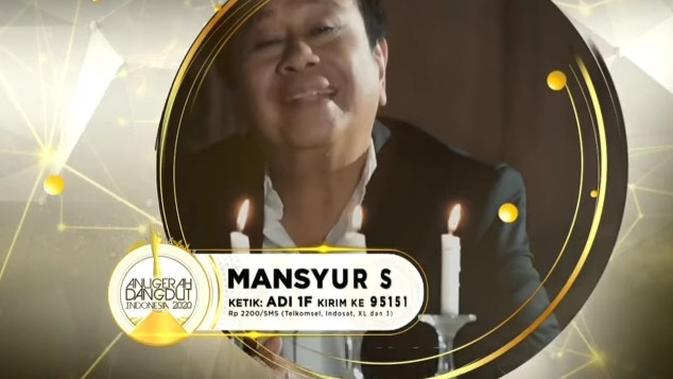 Mansyur S Masuk Nominasi Penyanyi Dangdut Pria Paling di Hati, Bersaing ...