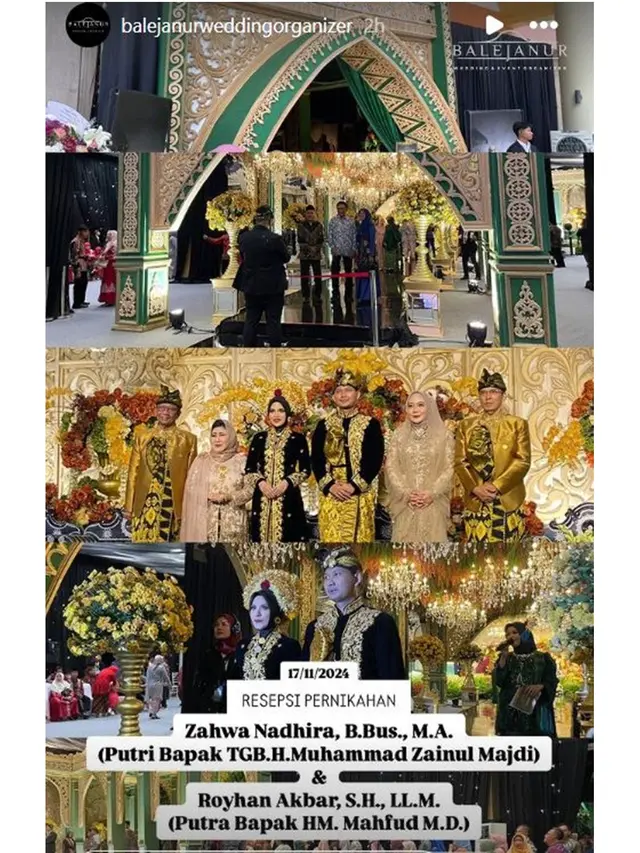 8 Momen Akad dan Resepsi Pernikahan Anak Mahfud MD dan TGB, Digelar di ...