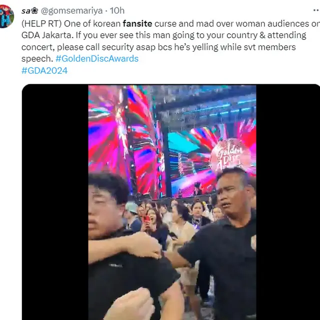 Viral Penonton Korea Diduga Fansite Bikin Ricuh di Golden Disc Awards ...