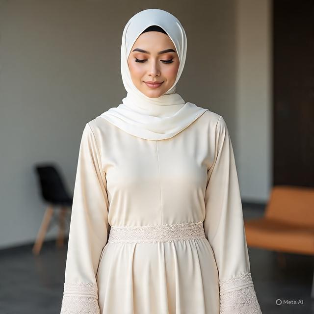 10 Model Gamis untuk Bahu Lebar yang Lagi Tren di 2025, Nyaman Dipakai ...