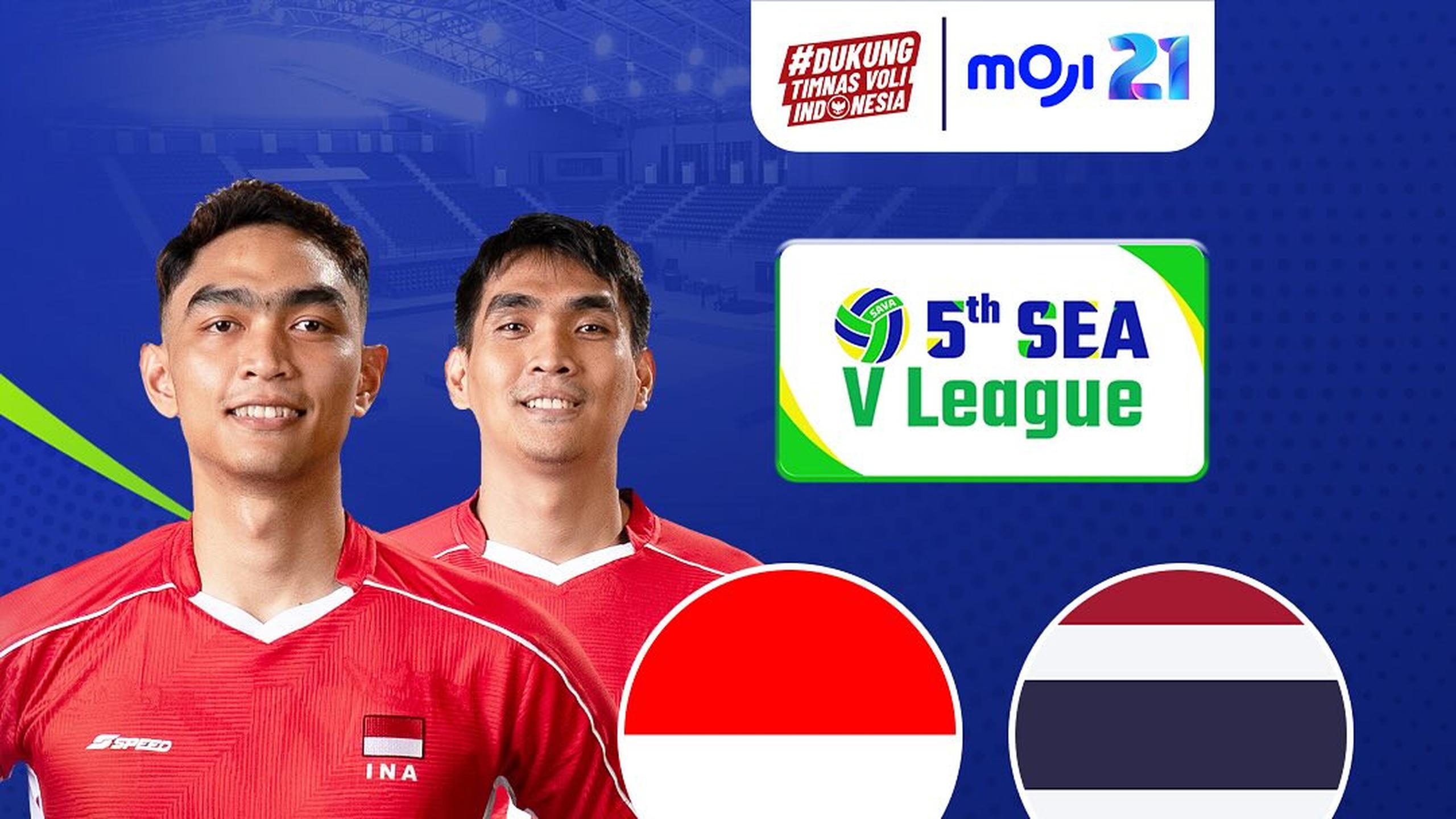 Link Live Streaming SEA V League 2025 Indonesia vs Thailand, Sebentar ...