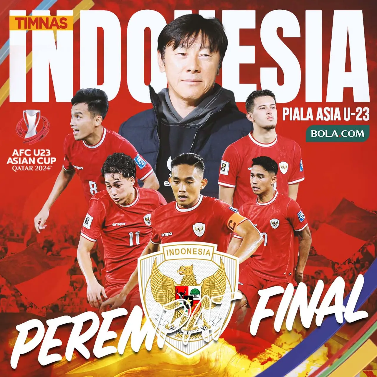 Hasil Piala Asia U 23 Bantai Yordania 4 1 Timnas Indonesia Lolos Ke 8