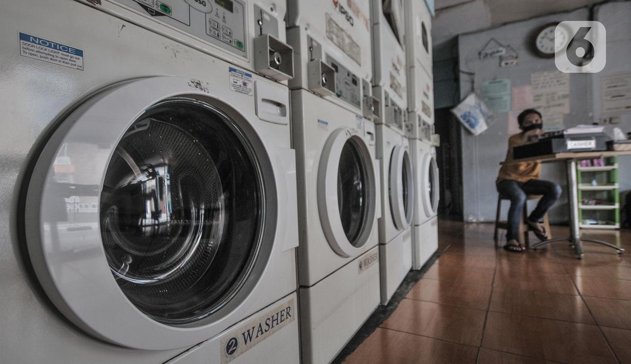 FOTO: Jasa Laundry Self Service Dilanda Sepi Akibat Pandemi COVID-19 ...