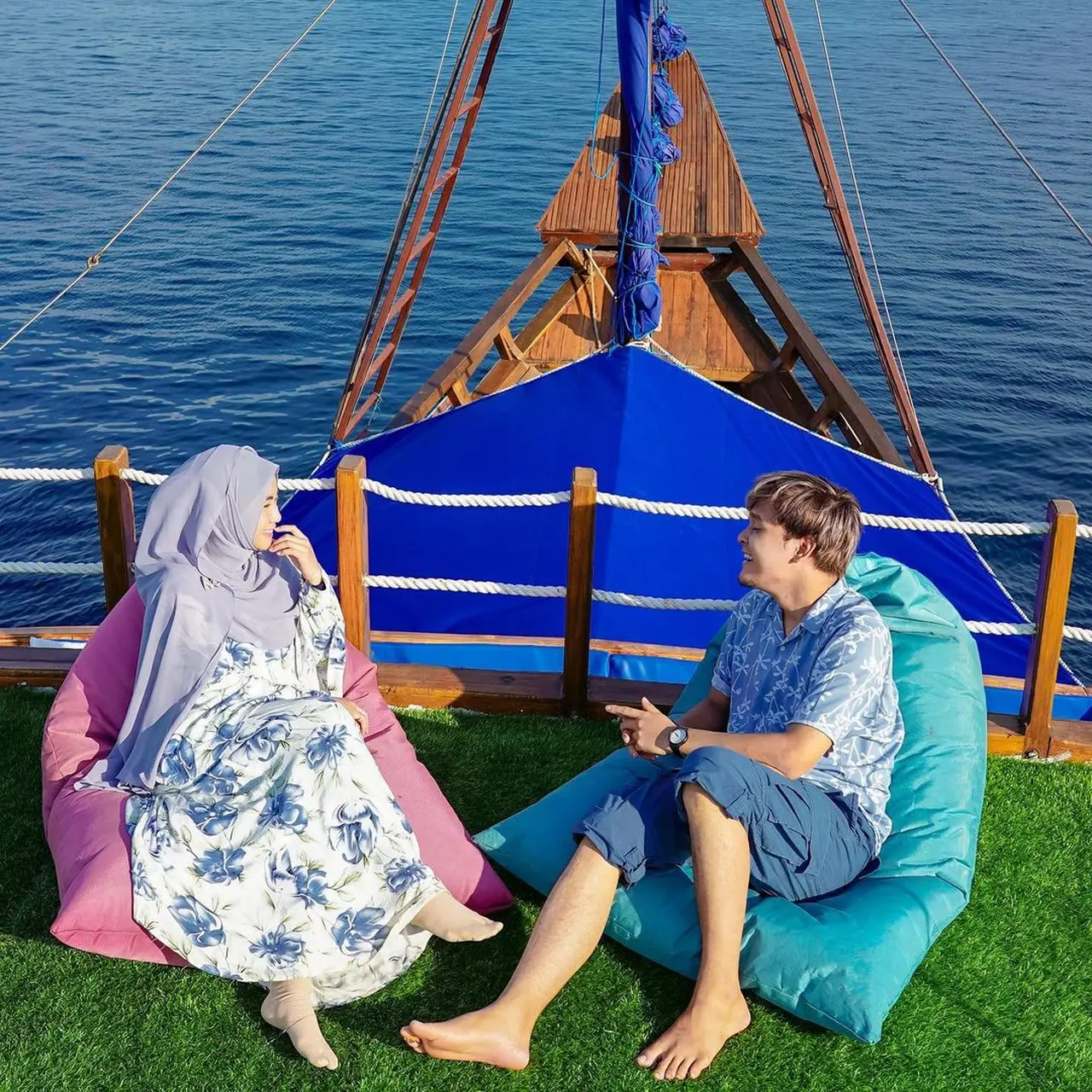 6 Potret Liburan Anisa Rahma dan Anandito Dwis di Labuan Bajo, Romantis ...