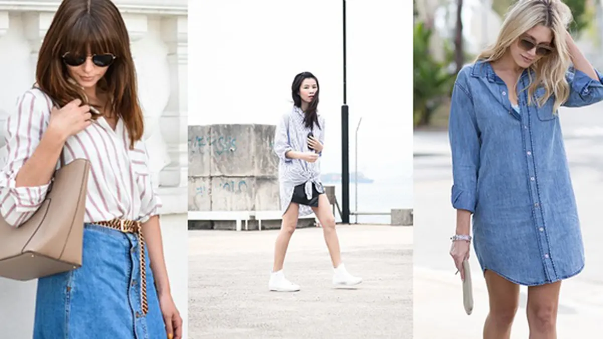 7 Inspirasi OOTD Dengan Kemeja Oversized Yang Sedang Hits - Photo Fimela.com