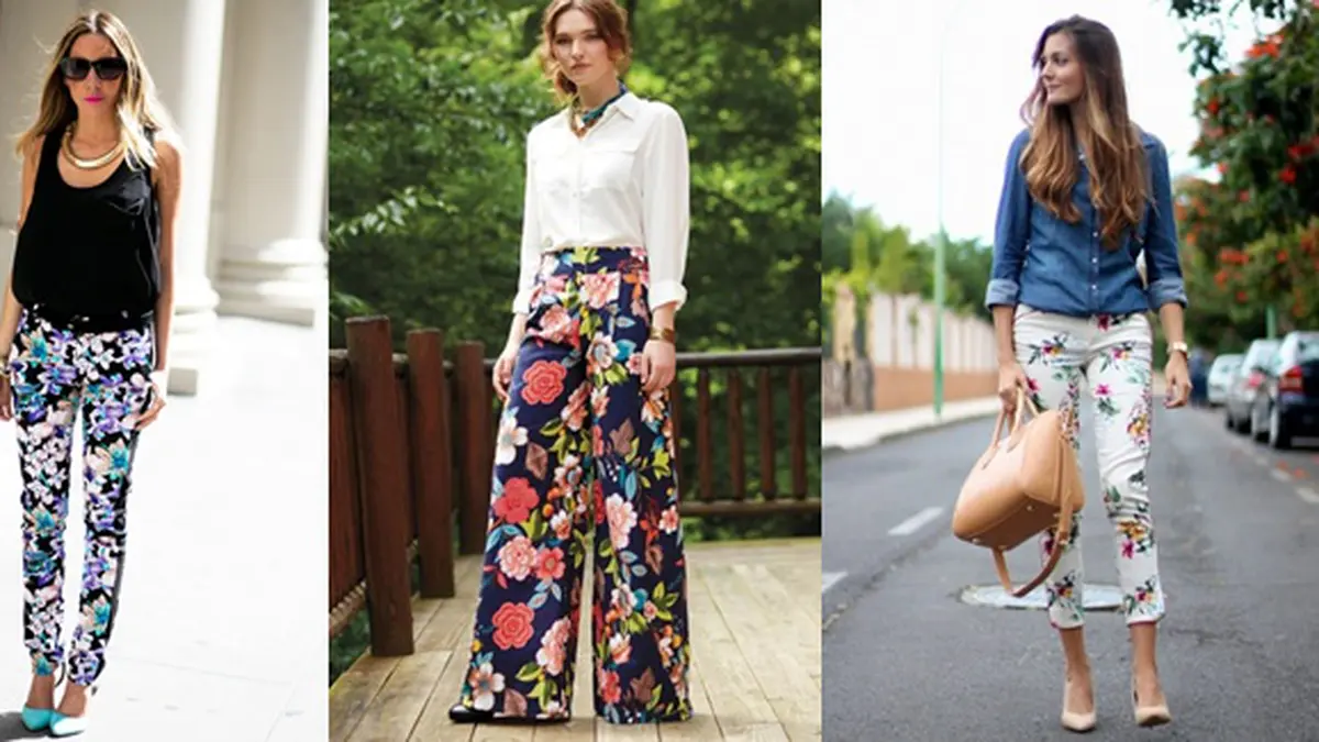 15 Gaya Seru Kenakan Celana Bunga-bunga Untuk Sehari-Hari - Photo ...