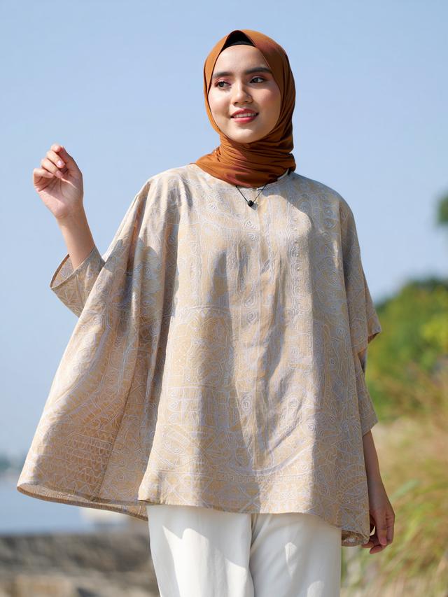 10 Model Atasan Batik Wanita Hijab Sederhana untuk Acara Outdoor ...