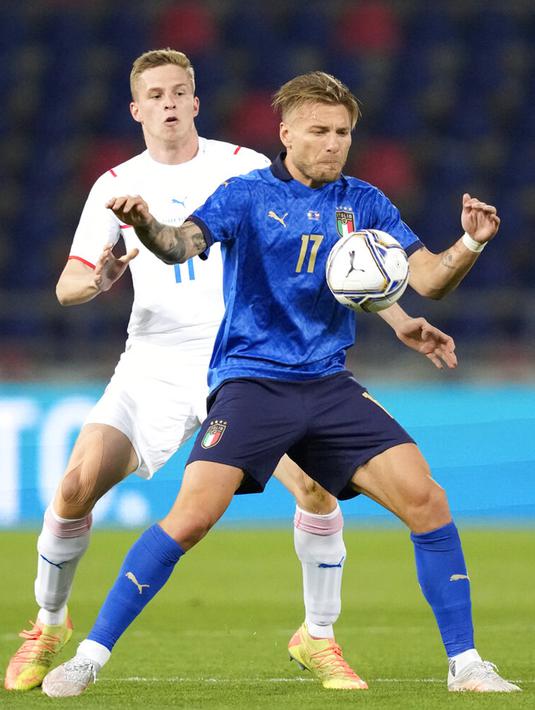 FOTO: Italia Bantai Republik Ceko 4-0 - Foto Liputan6.com