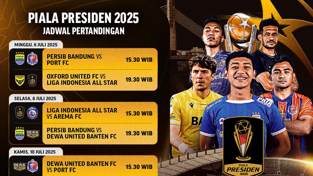Nantikan dan Catat Jadwal Siaran Langsung Piala Presiden 2025 di Vidio