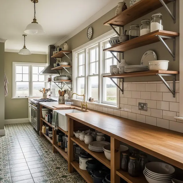 16 Ide Dapur Memanjang di Samping Rumah dengan Rangka Baja Ringan ...