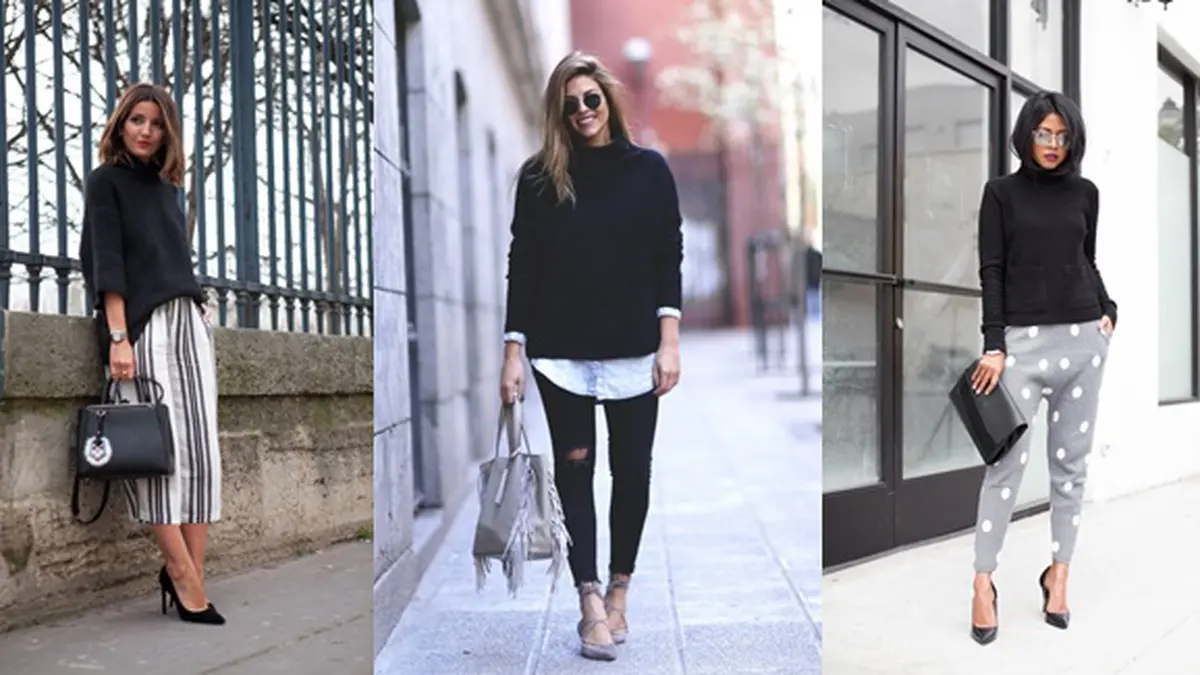 7 Pilihan Gaya Kece dan Super Stylish Dengan Sweater Hitam - Photo ...