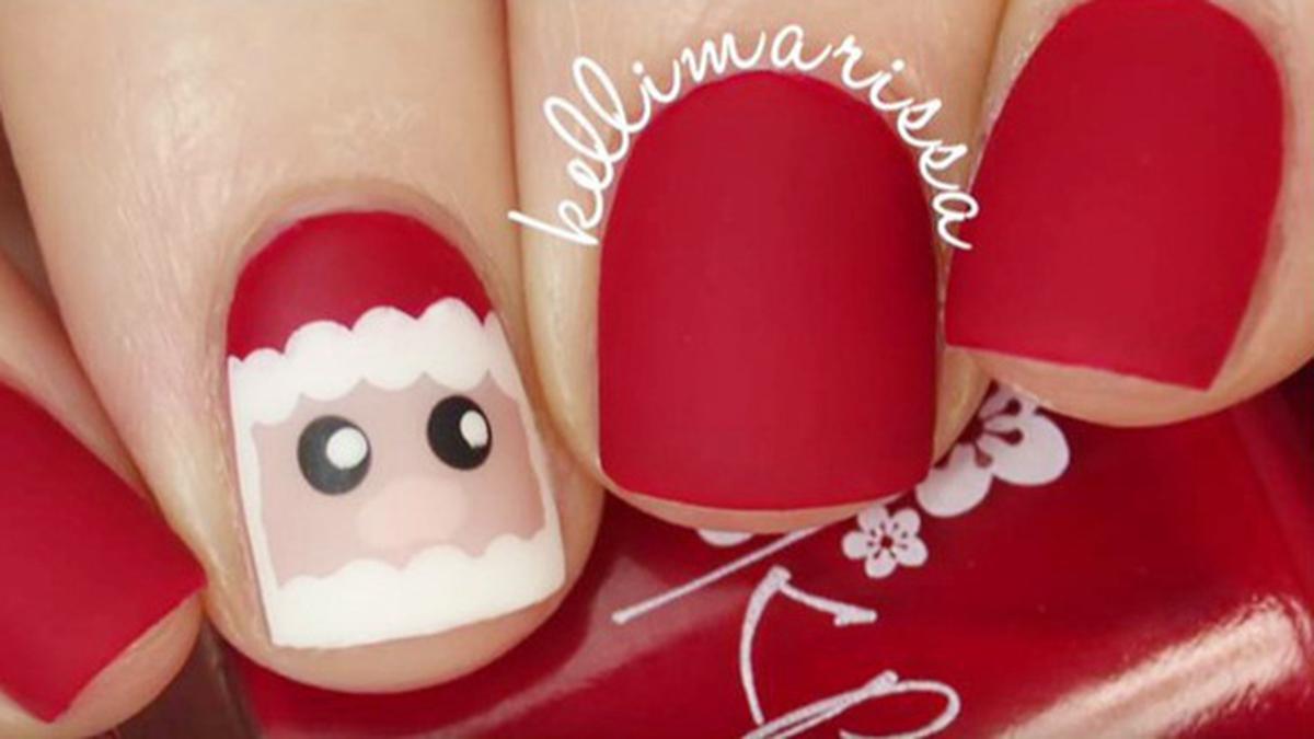 Tutorial Nail Art Natal Simpel Dan Gampang
