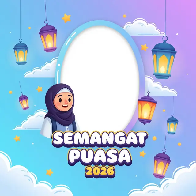 50 Twibbon Ramadhan 2026, Lengkap Prompt AI Siap Pakai dan Link Download