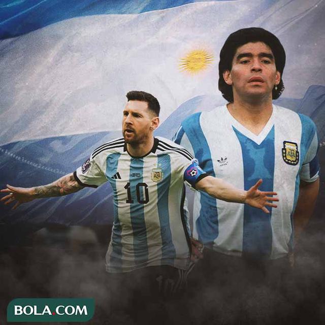 Perbandingan Statistik Lionel Messi Vs Diego Maradona di Piala Dunia ...