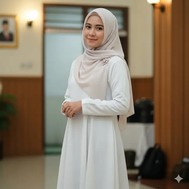 7 Gamis Syari A-Line Polos Elegan, Simpel Minimalis tapi Tetap Modis ...