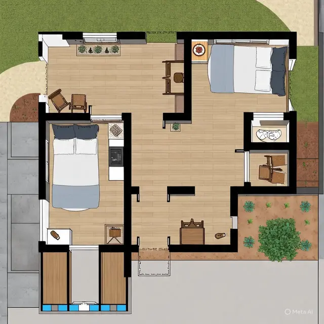 7 Inspirasi Desain Rumah 2 Kamar Tidur 1 Mushola untuk Hunian Islami ...