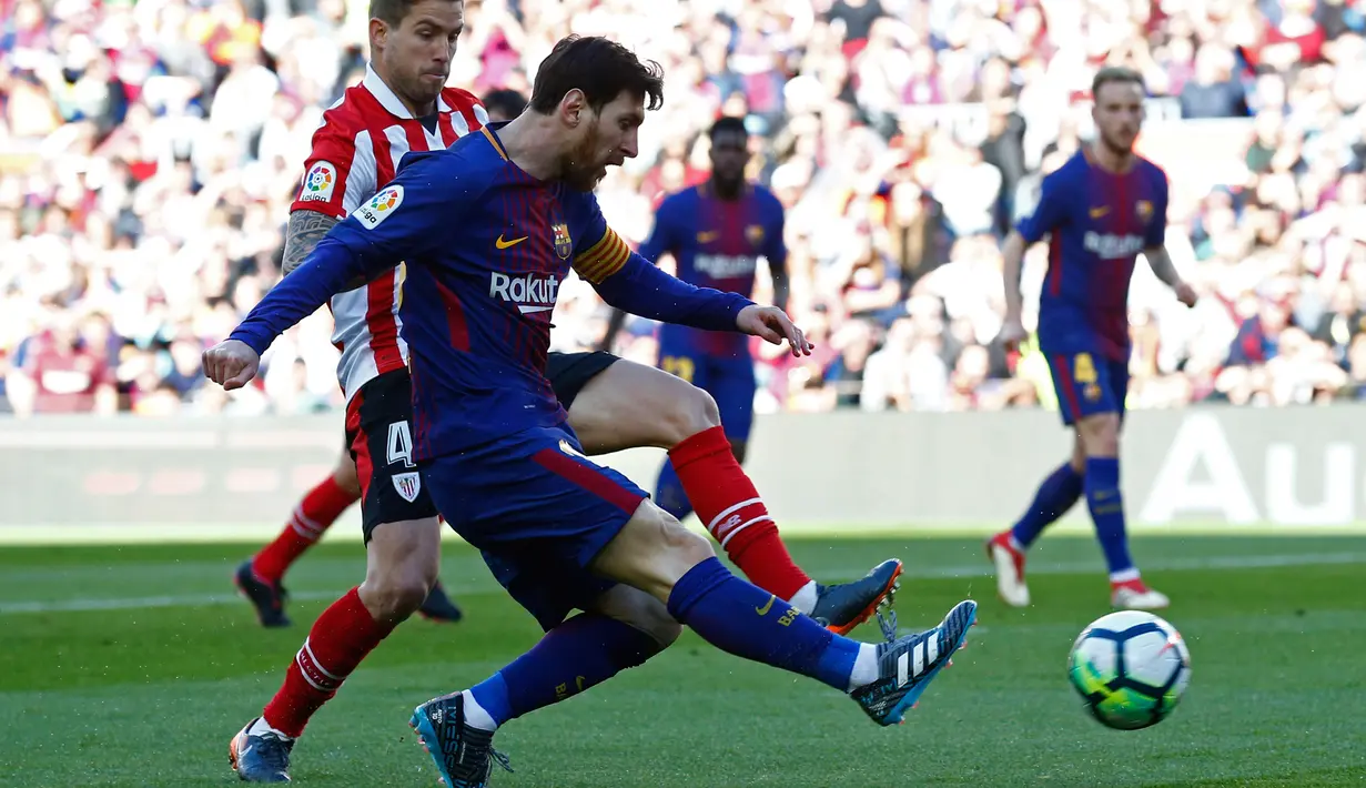 FOTO: Lionel Messi Sumbang Gol, Barcelona Kokoh di Puncak Klasmen ...
