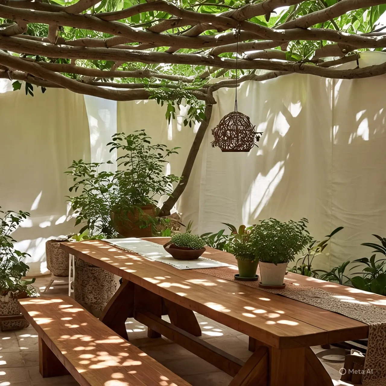 9 Model Meja Makan Outdoor yang Lagi Ngetren, Nyaman Serasa Piknik ...