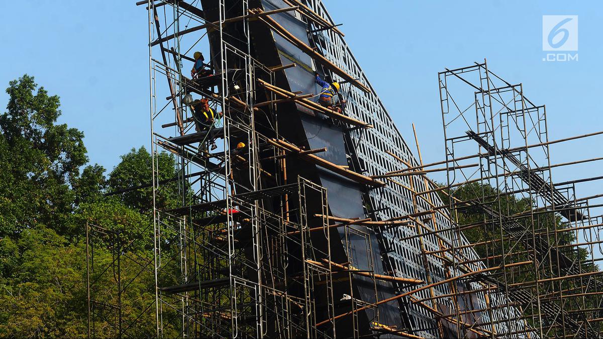 FOTO: Memantau Pembuatan Kaldron Utama Penyalaan Api Asian Games 2018