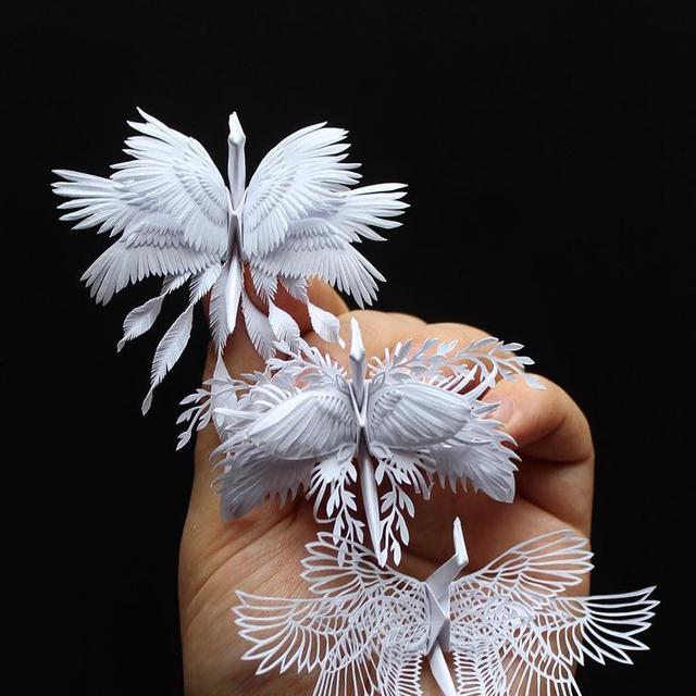 6 Karya Seni Origami Burung Bangau Ini Detailnya Sempurna, Bikin Takjub ...
