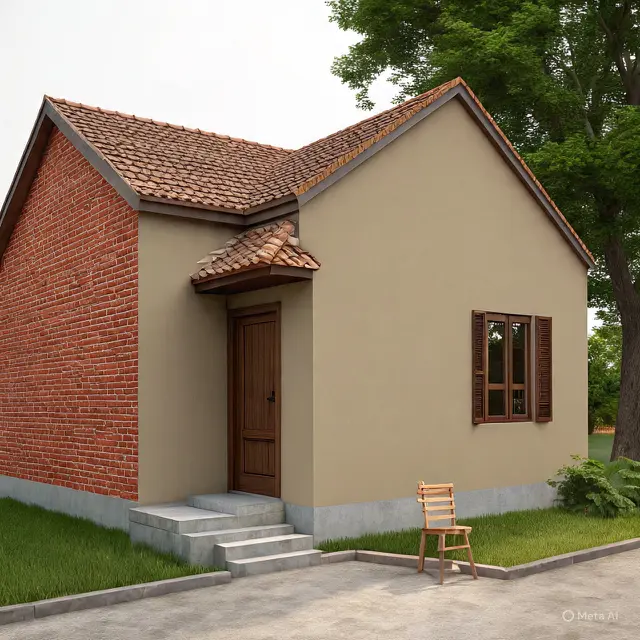 8 Model Depan Rumah Sederhana di Kampung 2 Kamar, Simpel dan Estetik ...