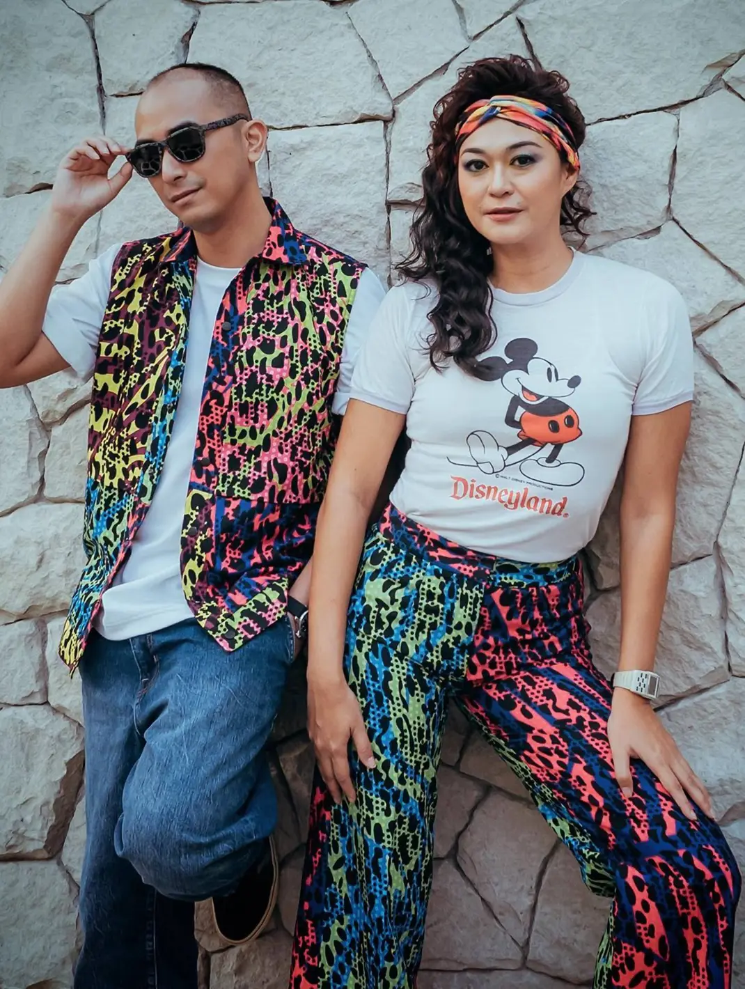 Potret Wingky Wiryawan dan Kenes Andari, Tampil Serasi dengan Gaya 80 ...