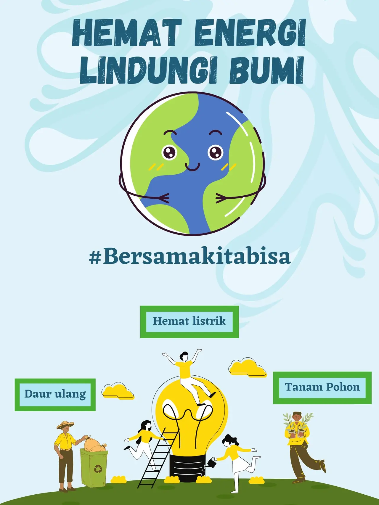 5 Contoh Poster Hemat Energi, Upaya Bersama Lindungi Bumi - Hot ...