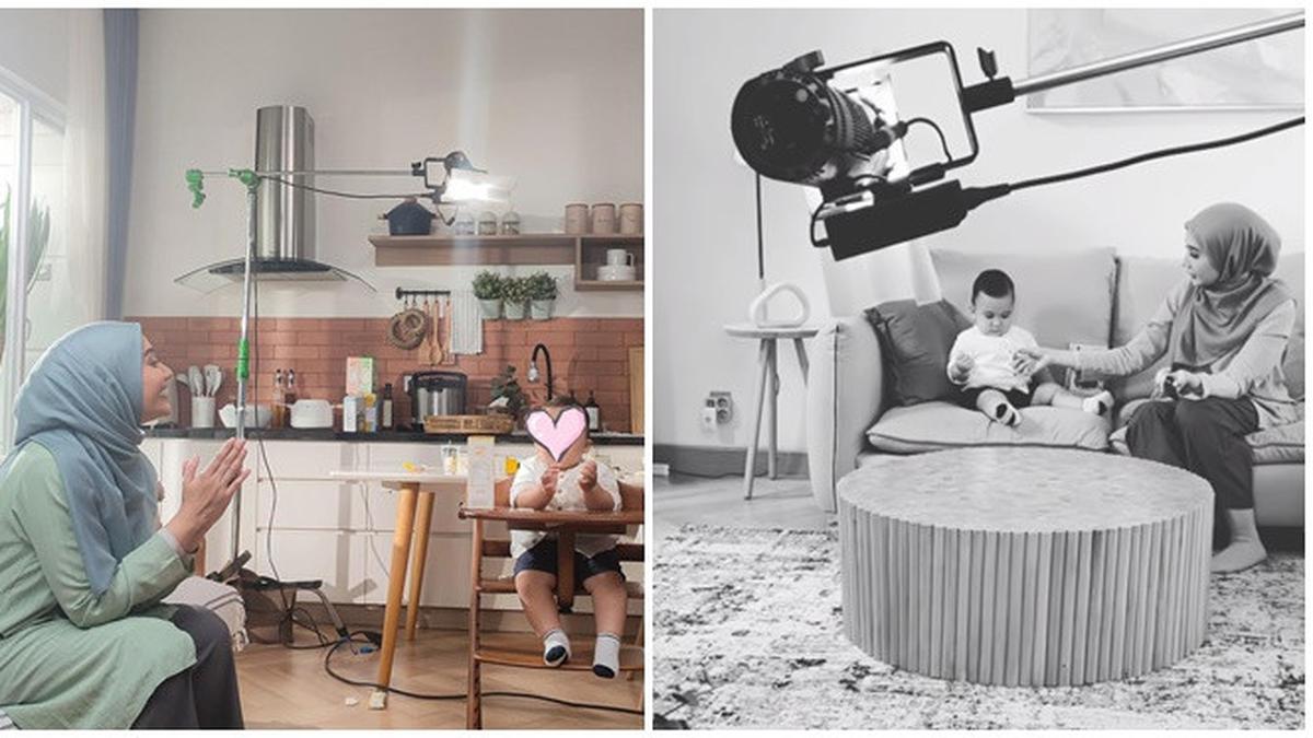 Anak Belum Genap 1 Tahun, Ini 6 Momen Zaskia Sungkar Syuting Iklan ...