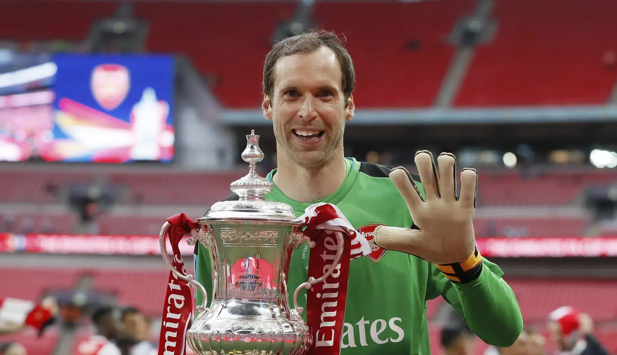 Kegembiraan Arsenal Juara Piala FA 2016-2017 - Foto Liputan6.com