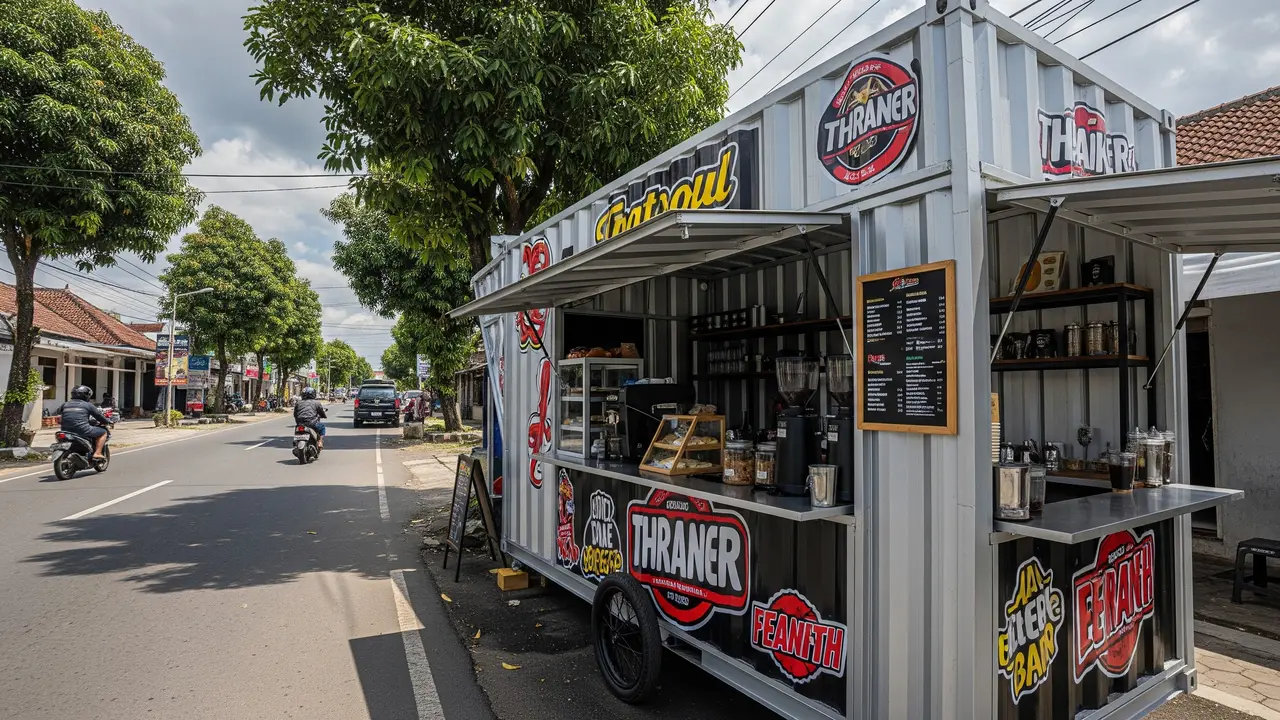8 Inspirasi Model Gerobak Usaha yang Simpel dan Unik, Desain Tarik ...