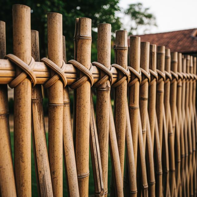 9 Desain Pagar Bambu Rendah untuk Pekarangan Rumah di Desa, Estetik dan ...