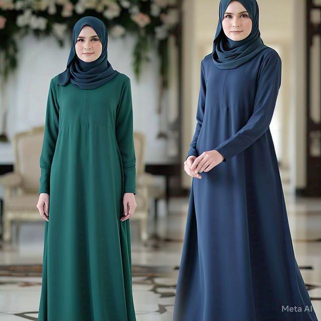 18 Model Baju Gamis Polos Modern Terbaru 2025, Buat Penampilan Lebih Anggun