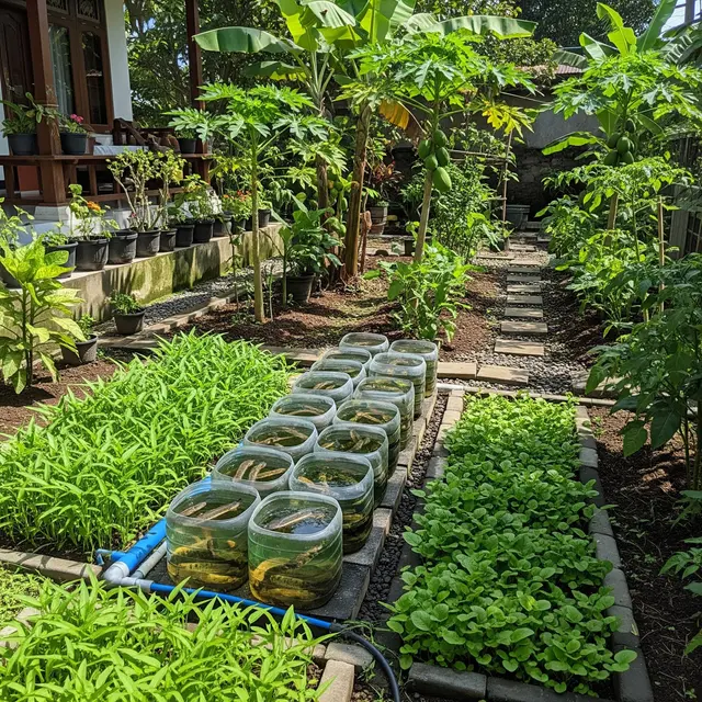 7 Ide Halaman Rumah Produktif dengan Ternak Ikan Gabus dalam Galon ...