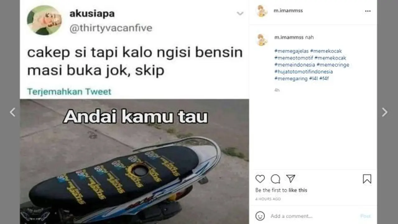 Meme Otomotif: Ini Dia Tersangka Pengerusakan Jok Motor - Otomotif ...