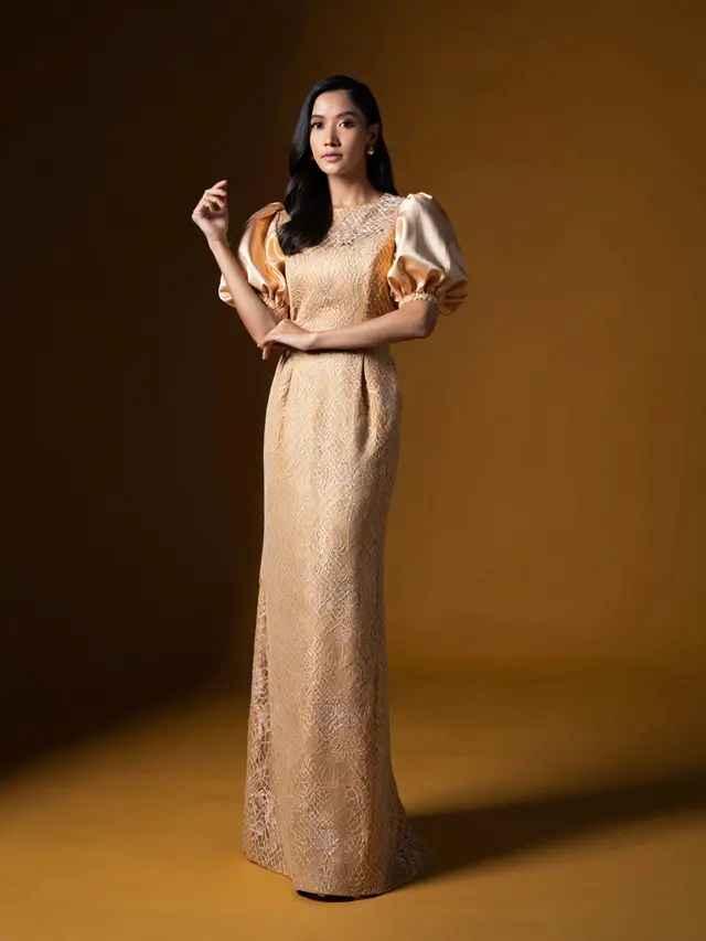 9 Model Brokat Kombinasi Satin Lengan Puff 2025, Elegan untuk Segala ...