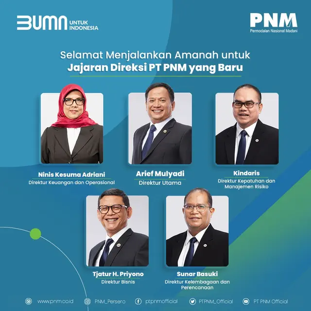 PNM Resmi Umumkan Formasi Direksi Baru - News Liputan6.com