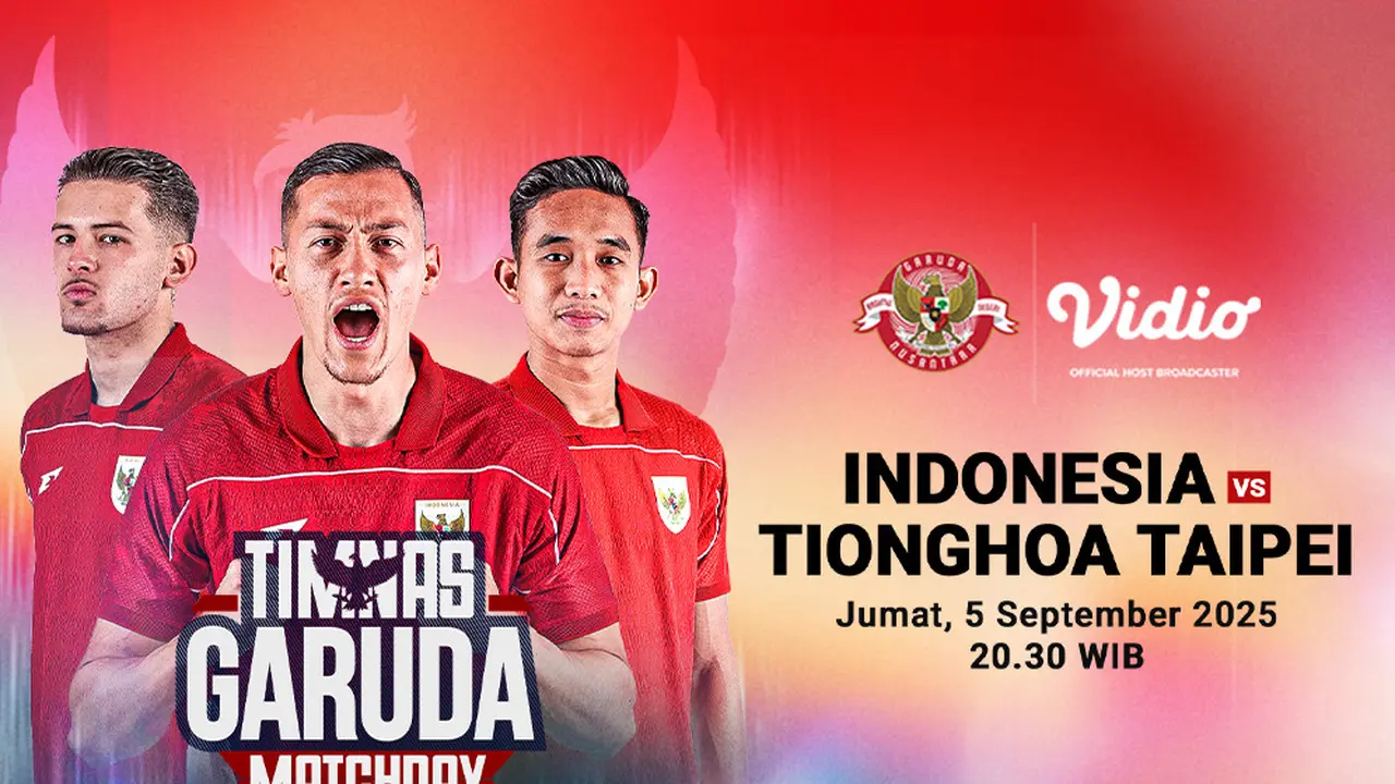 Link Live Streaming Timnas Indonesia vs Chinese Taipei di Vidio, Sebentar Lagi Kick-off - Bola ...