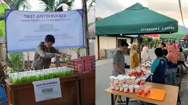 10 Potret Lucu Penjual Takjil, Punya Nama Menu Nyeleneh Hingga Banner ...