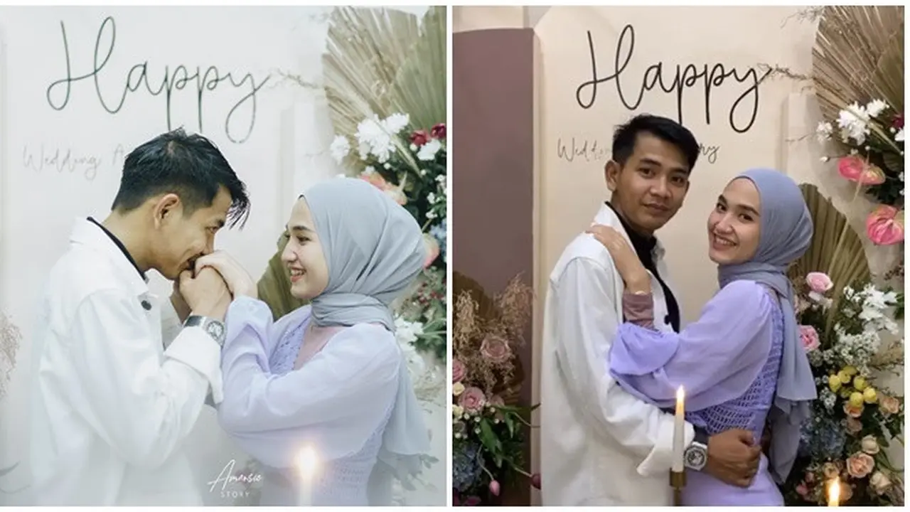 6 Momen Manis Angga Putra 'Anak Band' dan Istri Rayakan 1 Tahun Pernikahan - Hot Liputan6.com