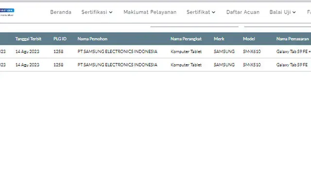 Tablet Samsung Galaxy Tab S9 FE Bakal Masuk Indonesia, Intip Bocoran ...